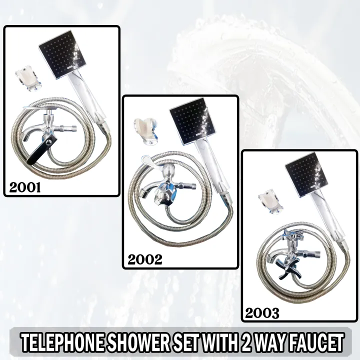 Telephone Shower Set With Two Way Faucet | Lazada PH