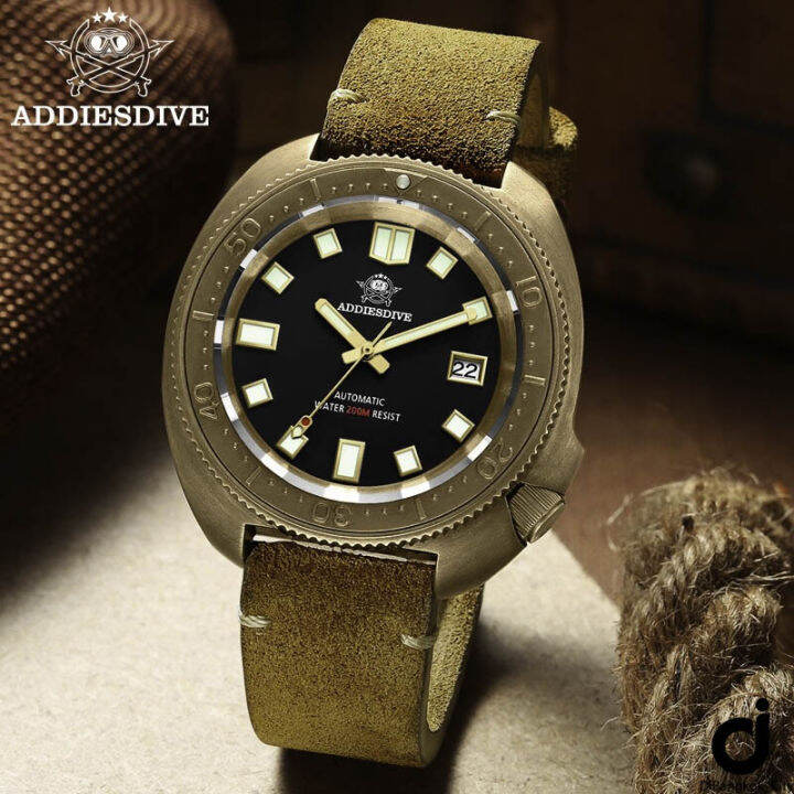 นาฬิกาผู้ชาย Addies Dive 2104 CUSN8 นาฬิกากันน้ำ 200 m | Lazada.co.th