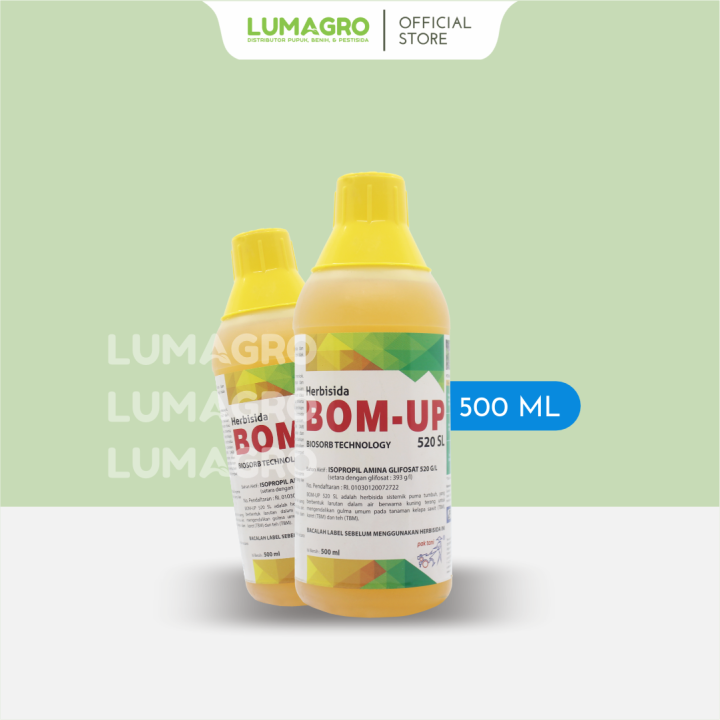 Herbisida Bom Up 520SL 500ML 1L IPA Glifosat Sistemik Pengendali Gulma Teknologi Biosorb Tahan ...