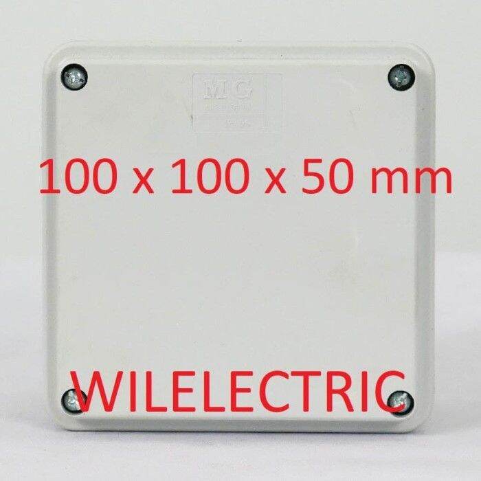 Junction box 10 x 10 x 5 cm polos abu abu MG duradus kotak | Lazada ...
