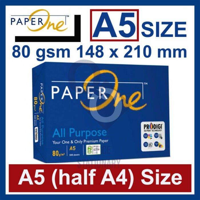Kertas HVS A5 80 Grm Paperone / Paper One Copy Paper 1 Rim | Lazada Indonesia