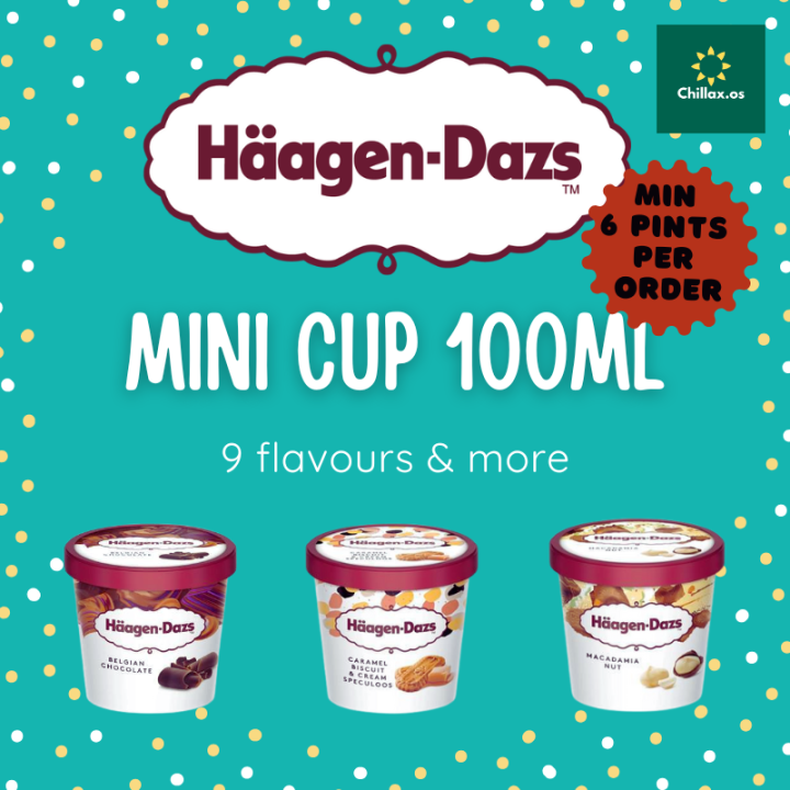 Haagen Dazs Ice Cream Mini Cups 100ml Ready Stock [ min 6 pints per ...