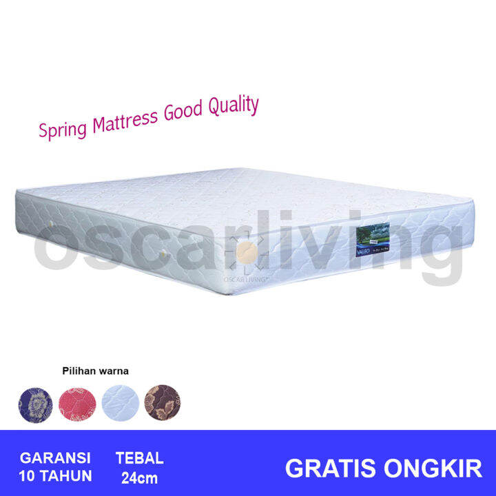 Kasur Spring Bed Valeo Springbed Tebal 24 Cm Size 160 x 200 Putih ...