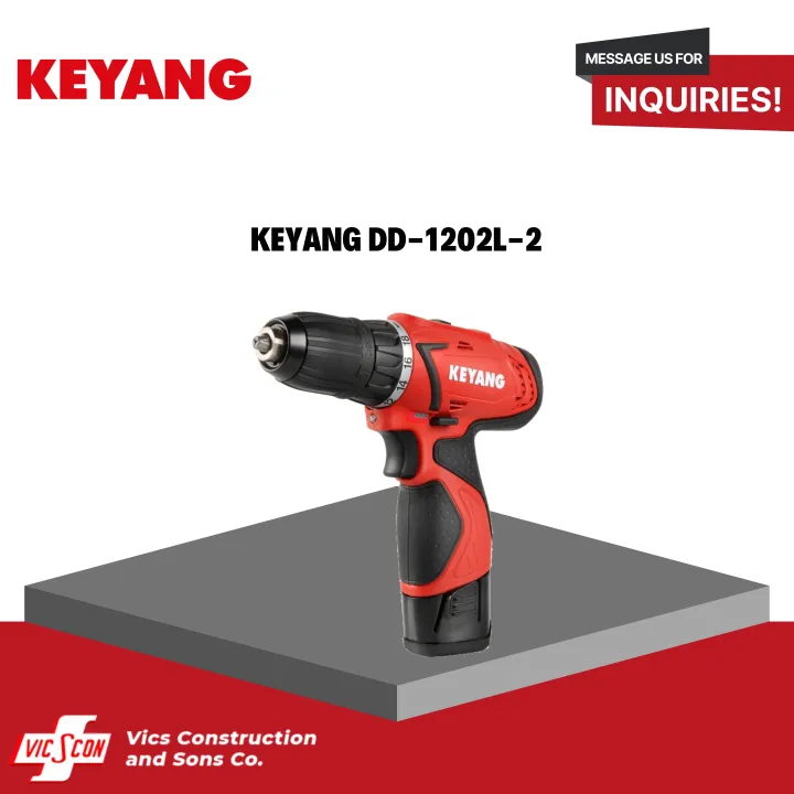 KEYANG CORDLESS DRIVER DRILL DD-1202L-2 | Lazada PH