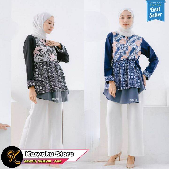 Karyaku Store - Baju Atasan Blouse Bluse Batik Wanita Cewek Remaja ...