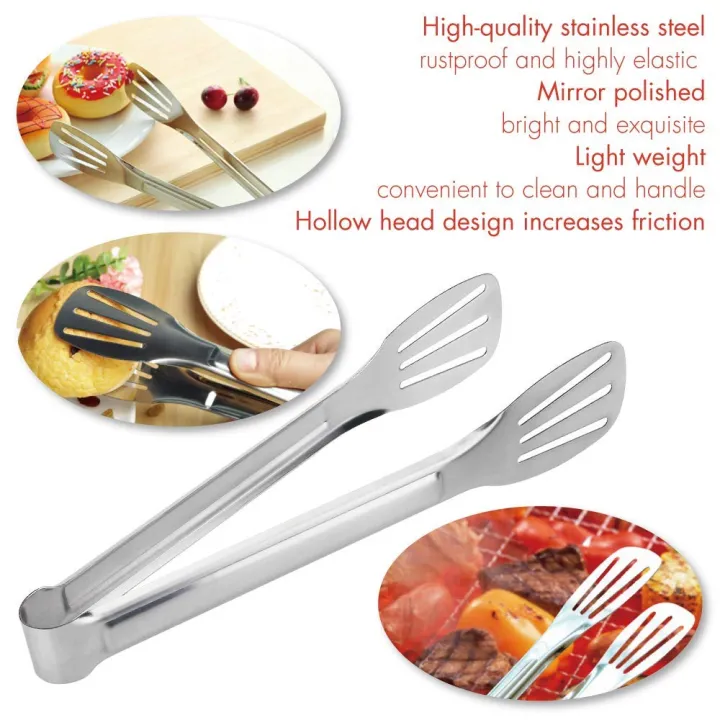 Capit Gorengan Makanan/ Kue /Roti Stainless Steel 24cm /29 cm/ Capit ...