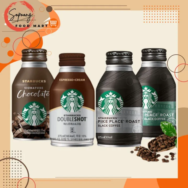 Starbucks Ready-To-Drink Coffee Espresso & Cream/Roast Black/Roast ...