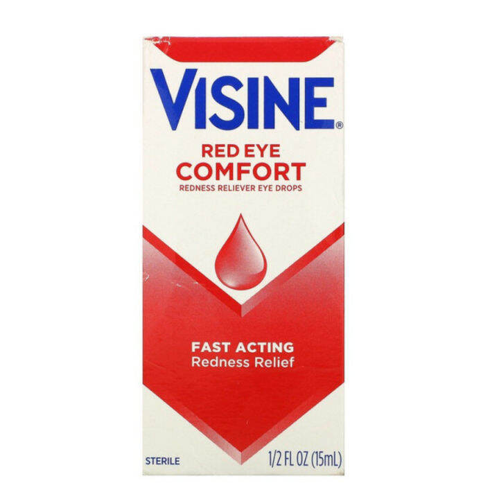 Visine Red Eye Comfort Redness Reliever Eye Drops 15 ml | Lazada Indonesia