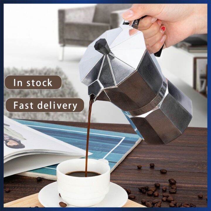 Coffee maker 3 in 1 Moka pot Italian top coffee maker machine Aluminum ...