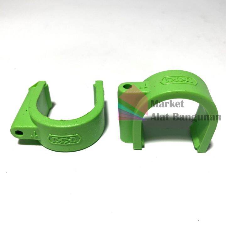 (Per Bungkus = 200 Buah) Klem Pipa PVC 1" / Klem Pipa Air 1 Inci / Klem ...