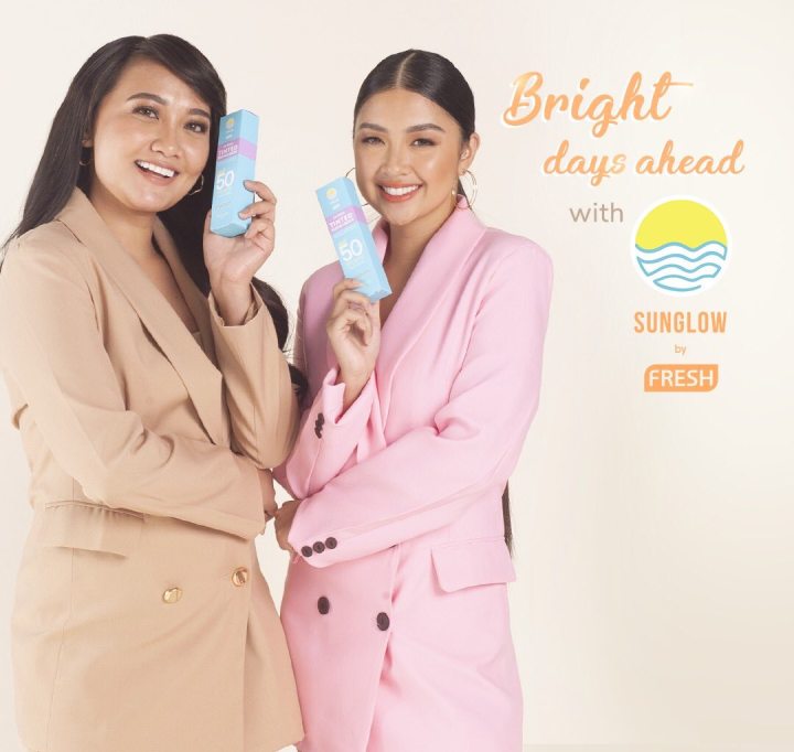 FRESH SKINLAB SUNGLOW CREME TINTED SUNSCREEN MEDIUM 50ML WITH ...