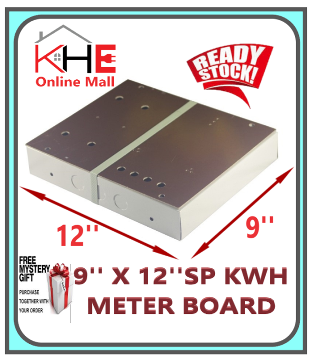 9''X12'' METAL METER BOARD SINGLE PHASE KWH METER BOARD (TNB) 240V | Lazada