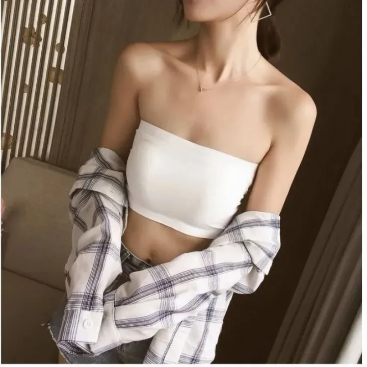 💕พร้อมส่ง เกาะอกไขว้ 💕เสื้อสายเดี่ยว ผ้าร่อง สีสวยสดใส เสื้อครอป แฟชั่น2022 Ambella | Lazada.co.th