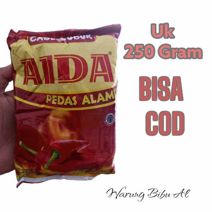 BUBUK CABAI AIDA ISI 250 GRAM / BUBUK CABAI ASLI / AIDA CABE BUBUK ...