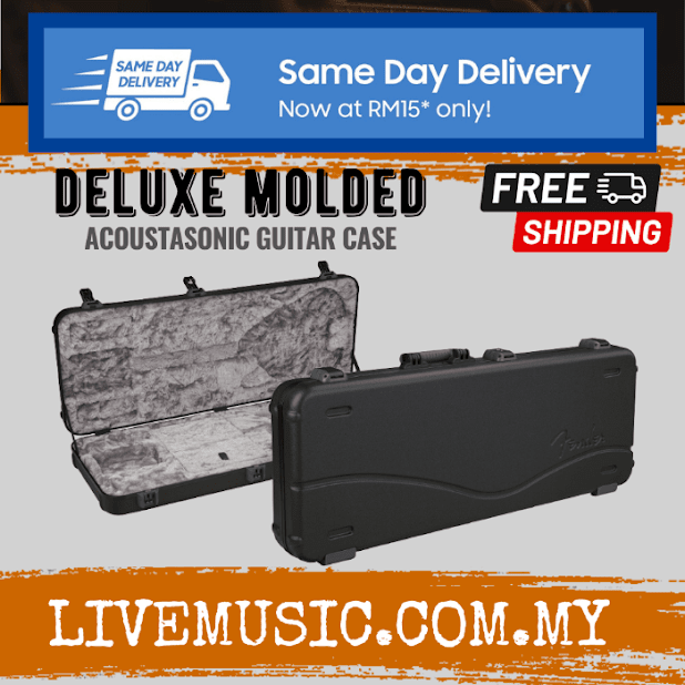 Fender Deluxe Molded Acoustasonic Guitar Case | Lazada