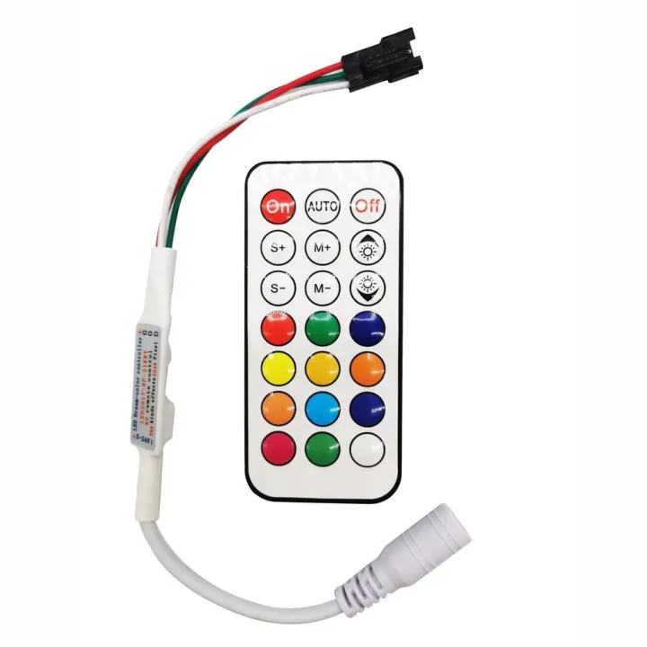 [COD]21Keys 5-24V RF Led Controller Mini Pixel Dimmer 3pin For WS2812B ...