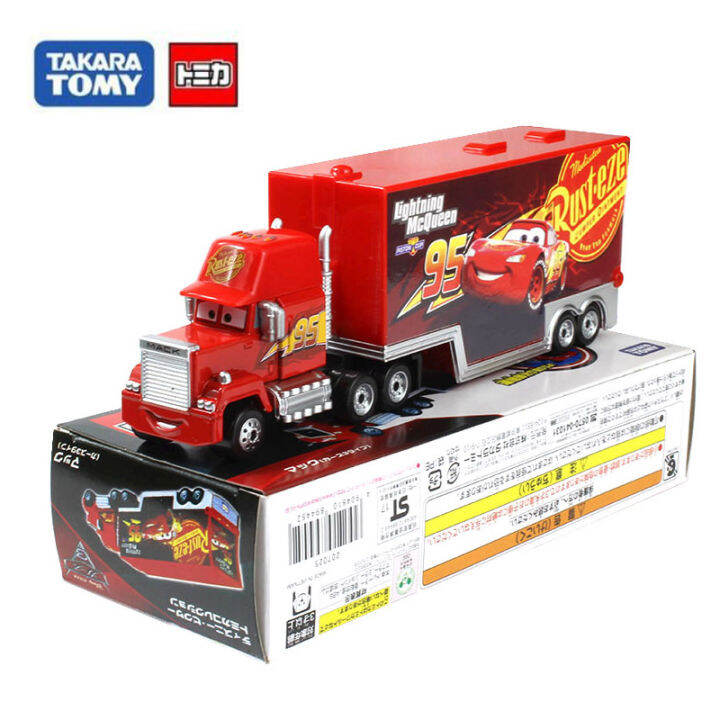 Tomica McQueen car toys Racing Cars Transporter truck Uncle Mai trailer ...