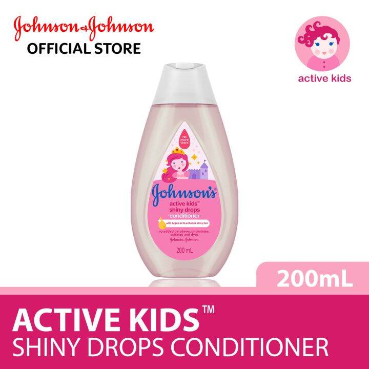Johnson's Active Kids Shiny Drops Conditioner 200ml | Lazada