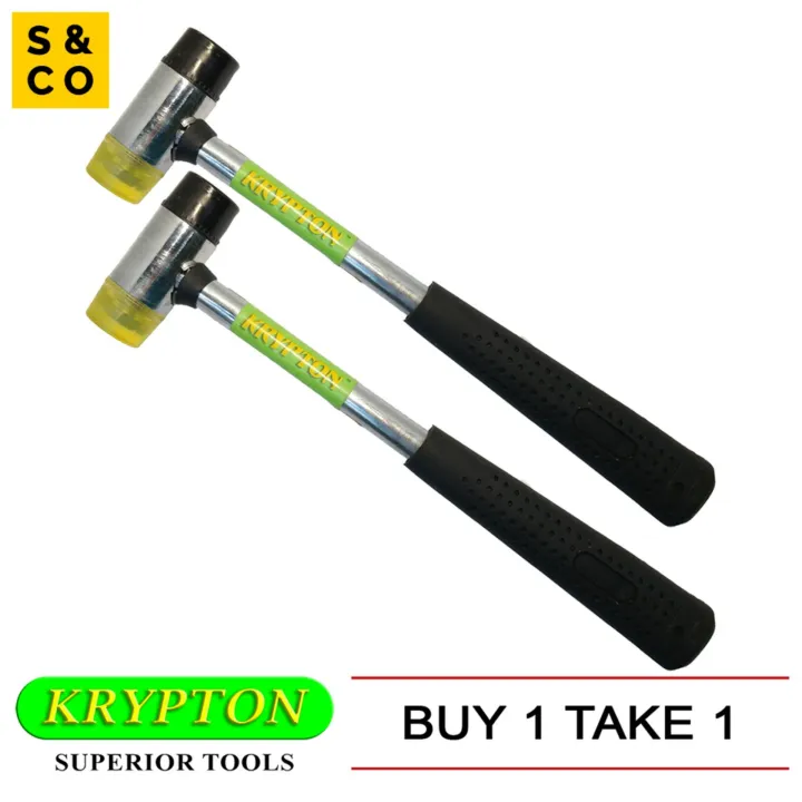Krypton Plastic/ Rubber 2-Way Mallet with Steel Handle, 8 oz - BUY 1 ...
