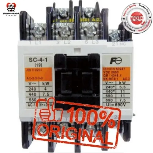 100% Original Japan Fuji Electromagnetic AC Magnetic Contactor SC-4-1 ...