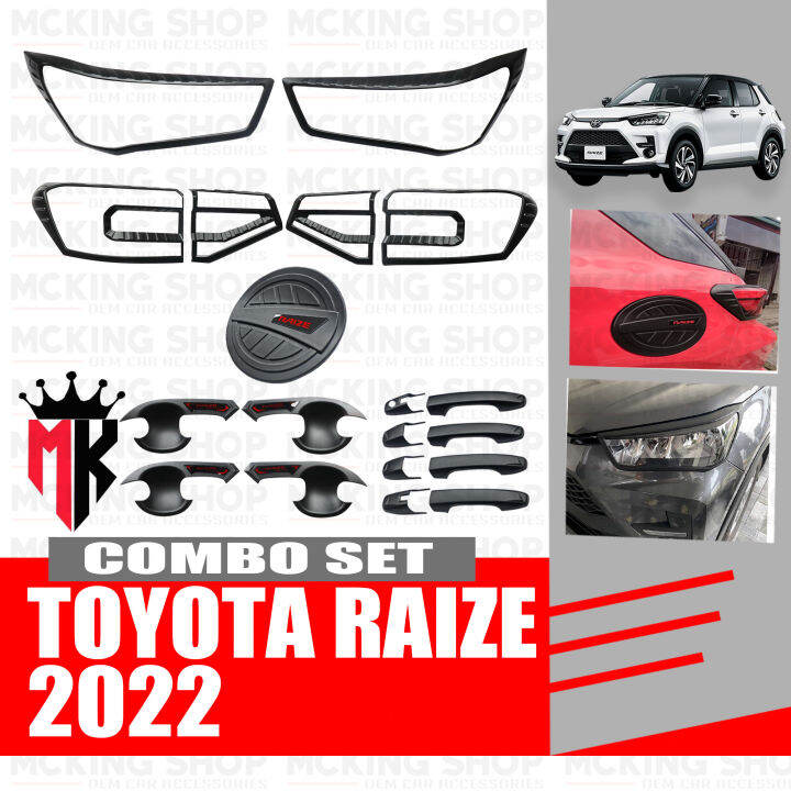 Toyota Raize 2022 Garnish Combo Set of Headlight and Tail light Cover ...