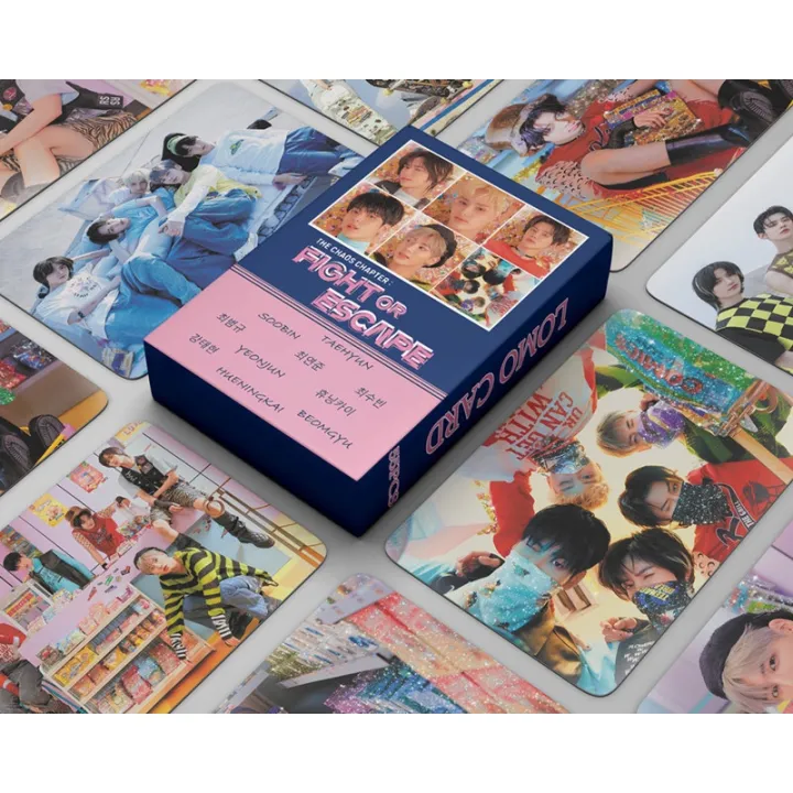 54pcsbox TXT Photocards 2021 FIGHT OR ESCAPE Album LOMO Card Postcard ...