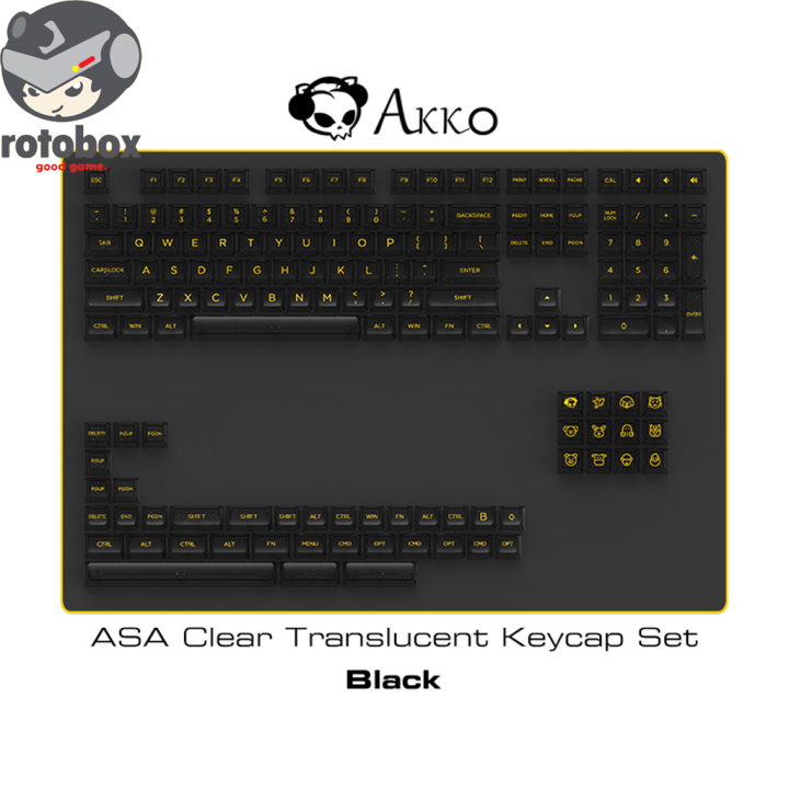AKKO ASA Clear Keycaps Set (155-Key) | Lazada PH