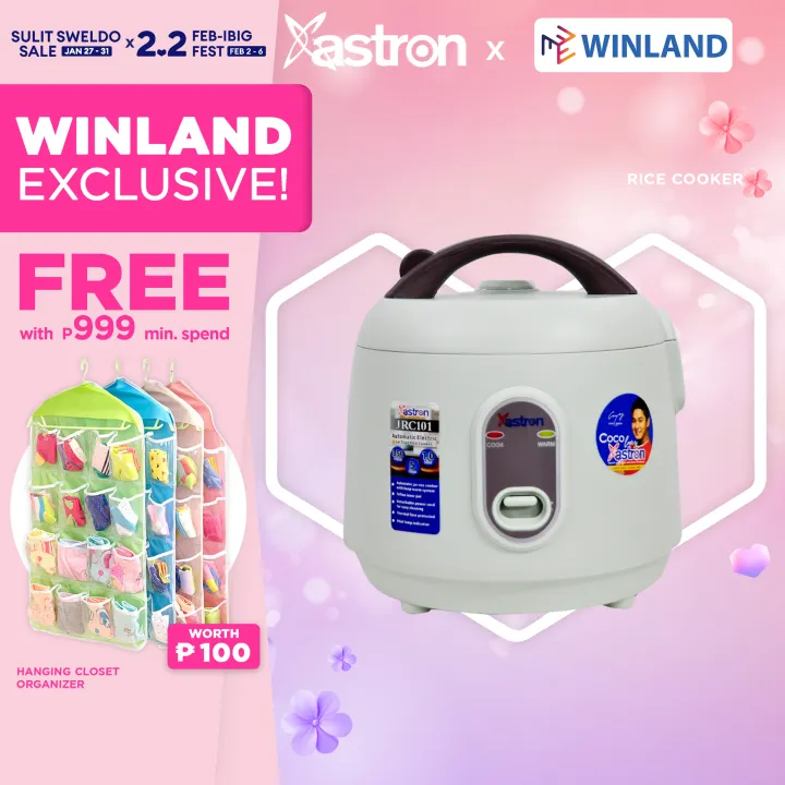 ASTRON by Winland Automatic Electric Jar Type Rice Cooker 1.0L | 5 Cups ...