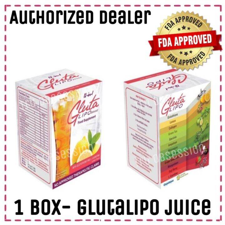 GLUTA LIPO JUICE DRINK 12 in 1 - 10 SACHET with freebie | Lazada PH