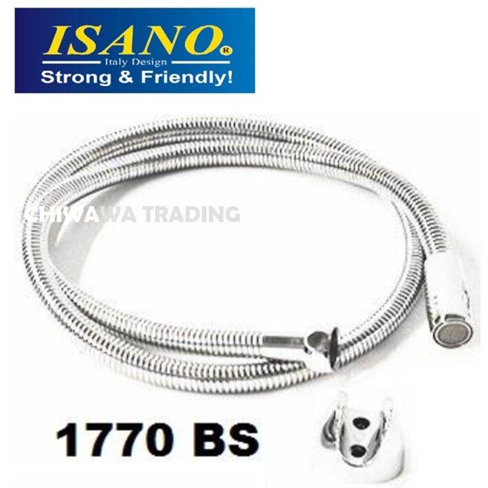 ISANO 1770BS Stainless Steel Pressure Flexible Spray Hose Faucet Shower ...