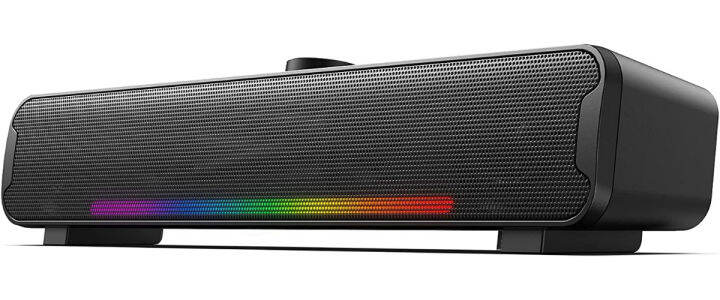 NOOTRY Computer Speakers, Bluetooth Dynamic RGB Laptop Sound Bar, 16W ...