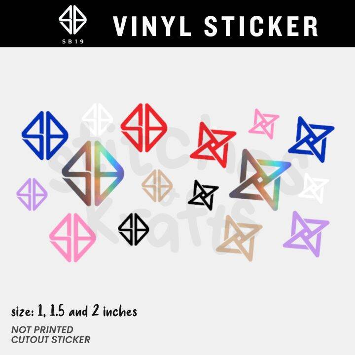 SB19 STICKER ATIN LOGO WATERPEPROOF VINYL STICKER PPOP GENTO | Lazada PH
