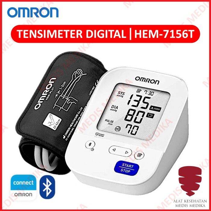 Tensimeter Digital Omron HEM-7156T Bluetooth Alat Ukur Tensi Meter ...