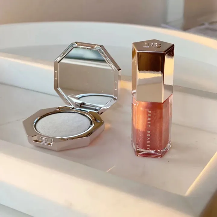 Fenty beaty Rihanna mini mini set fairy highlight + fussy lip glaze ...