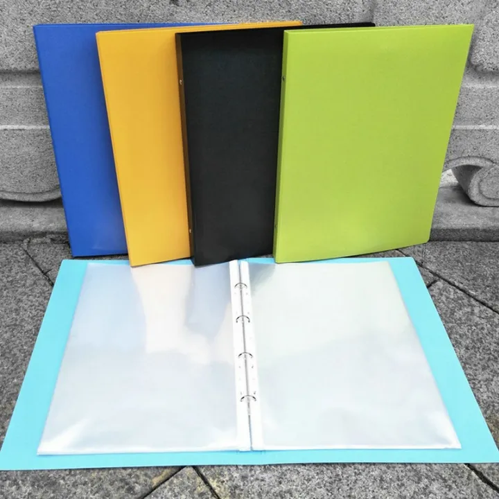 CW 4 Ring Binder Folder A3/8K Transparent Sheet ProtectorsFile Folder ...