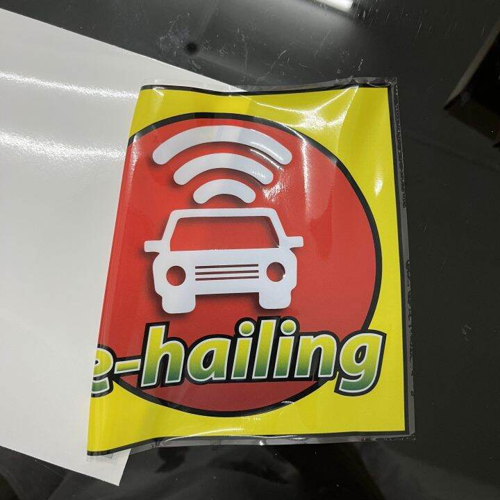 E-Hailing 15x15cm Driver Sticker Car Ehailing E hailing Pemandu Kereta ...