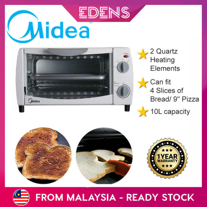 Edens Midea MEO-10BDW-WH 10L Electric Oven Toaster - Fulfilled by Edens ...