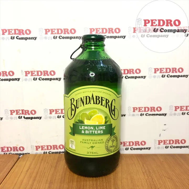 Bundaberg LEMON LIME BITTERS drink 375 ml - soda minuman berkarbonasi ...
