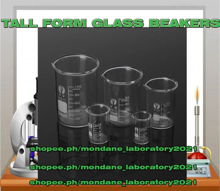 Beaker Borosilicate Glass Tall form | Lazada PH