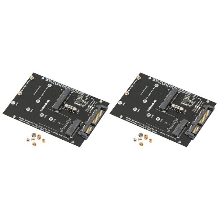 2X M.2 NGFF MSATA SSD to 2.5Inch SATA 3.0 Adapter 2 in 1 Converter Card for PC Laptop | Lazada.co.th