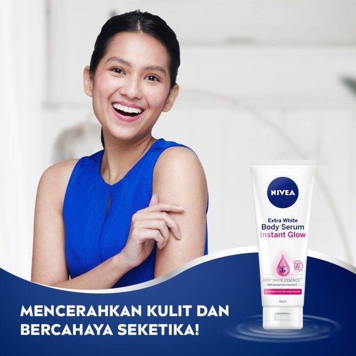 Nivea Extra White Instant Glow Body Serum 180ml Lazada Indonesia