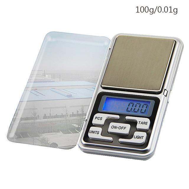 New Hot 】 dijingma 1pcs Mini Digital Scale 100/200/300/500g 0.01/0.1g High Accuracy Backlight ...