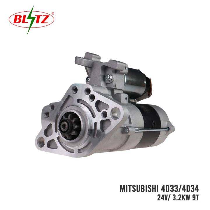 MITSUBISHI 4D33 4D34 STARTER ASSEMBLY 24V 3.2KW (9 TEETH) BLITZ | Lazada PH