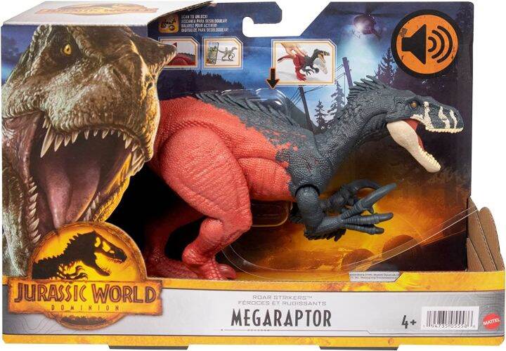 Genuine Mattel Jurassic World 3 Dominion Voice Raptor Megaraptor ...