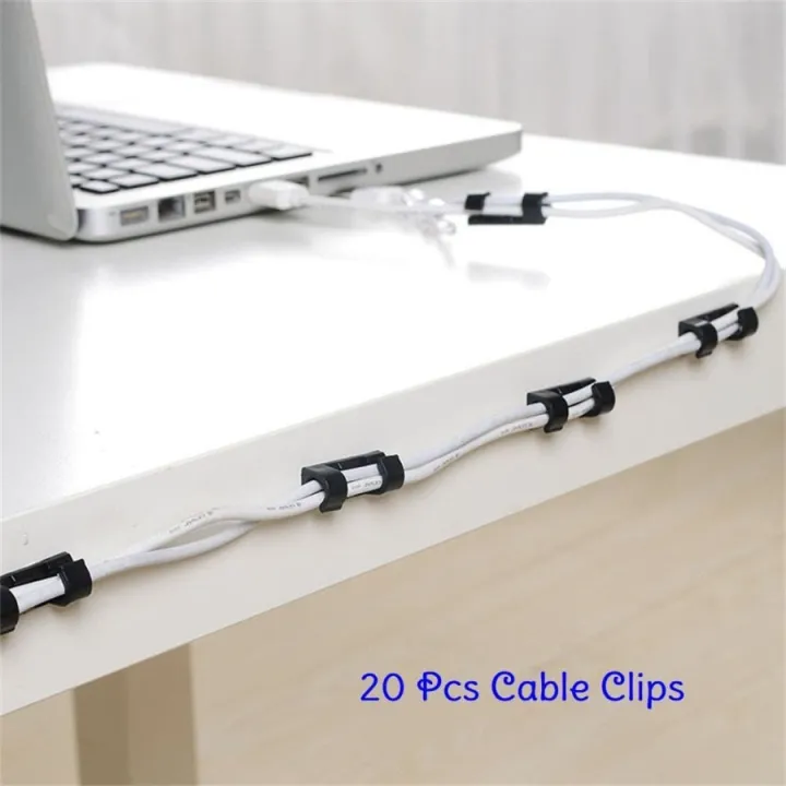 CLEM KABEL LISTRIK / KLIP KABEL ORGANIZER CABLE CLIP 20 PCS / PENJEPIT ...