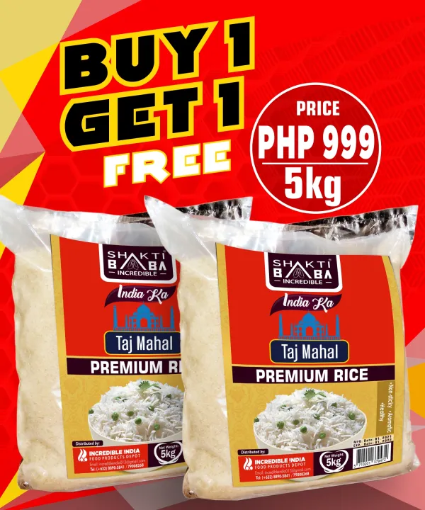 India Ka Taj Mahal Premium Rice 5kg (Buy 1 Take 1 Free)(This is not ...
