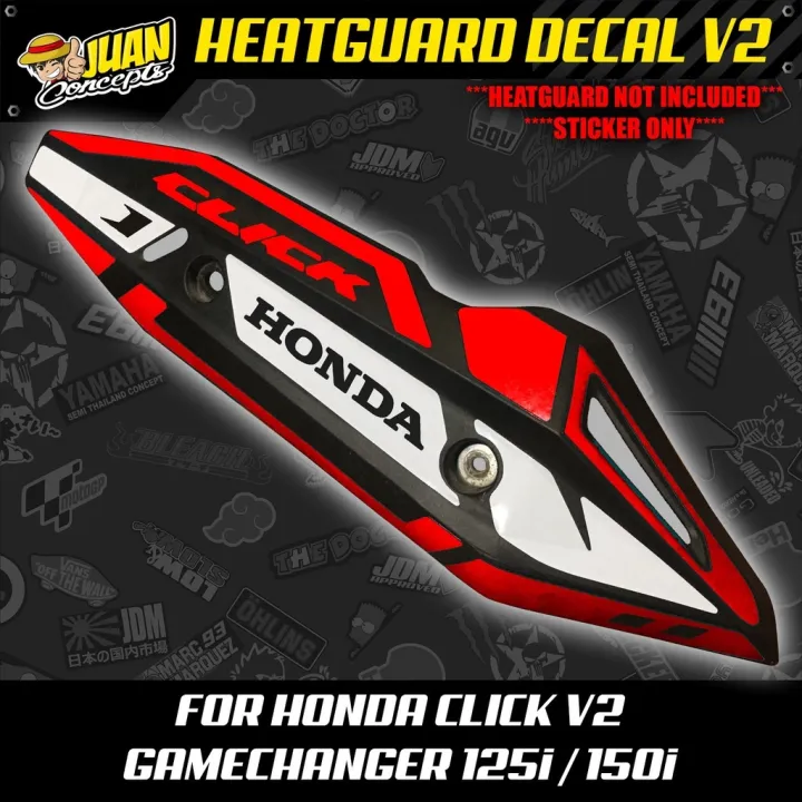 Honda Click Heatguard Decal V2 STICKER ONLY | Lazada PH