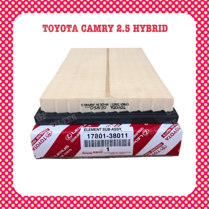 TOYOTA CAMRY ASV50 2.0 / 2.5 HYBRID AIR FILTER 17801-38011 | Lazada