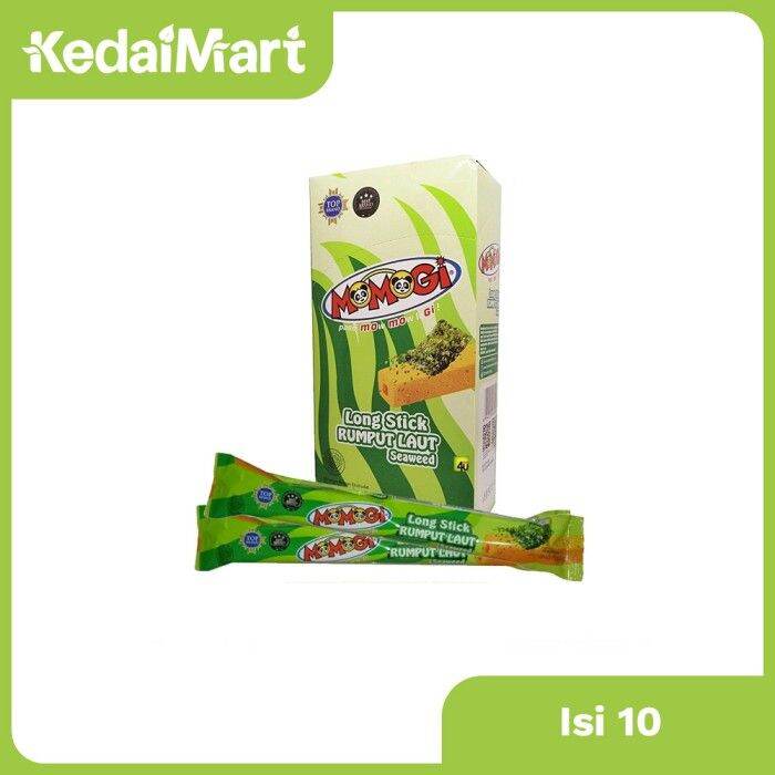 Momogi Long Stick Rumput Laut Pack Isi 10 x 12 Gram | Lazada Indonesia