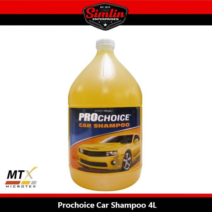 Microtex MTX Prochoice pH Neutral Car Shampoo 1 Gal 4L 3800ml | Lazada PH